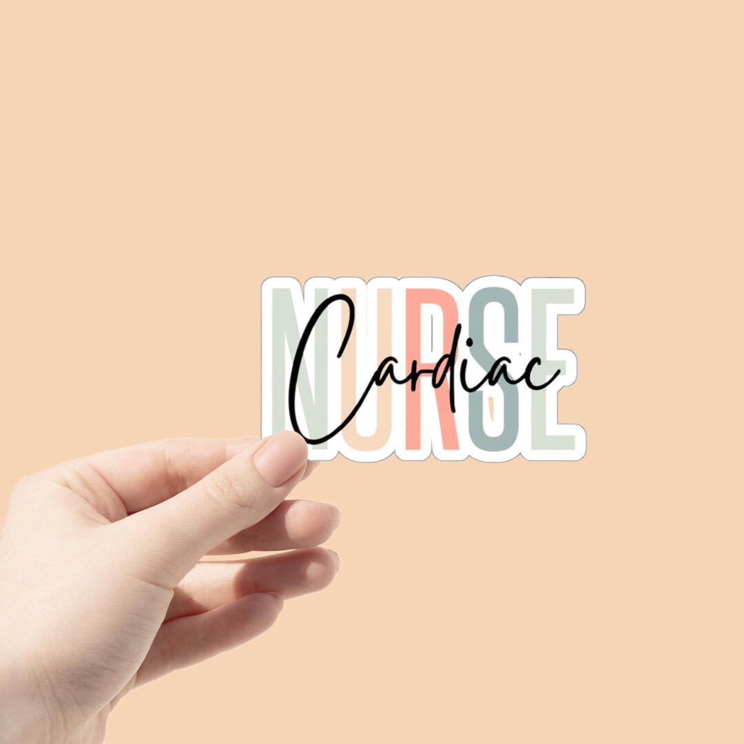 Cardiac Nursing Sticker, Cardiac Icu Sticker, Cardiac Nurse Laptop ...