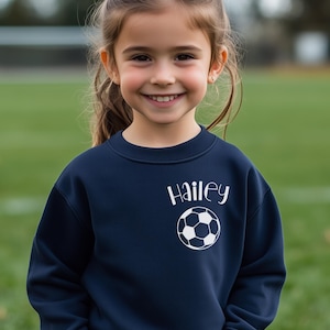 Soccer Girl Sweatshirt, Soccer Lover Crewneck, Competitive Girls Soccer ...