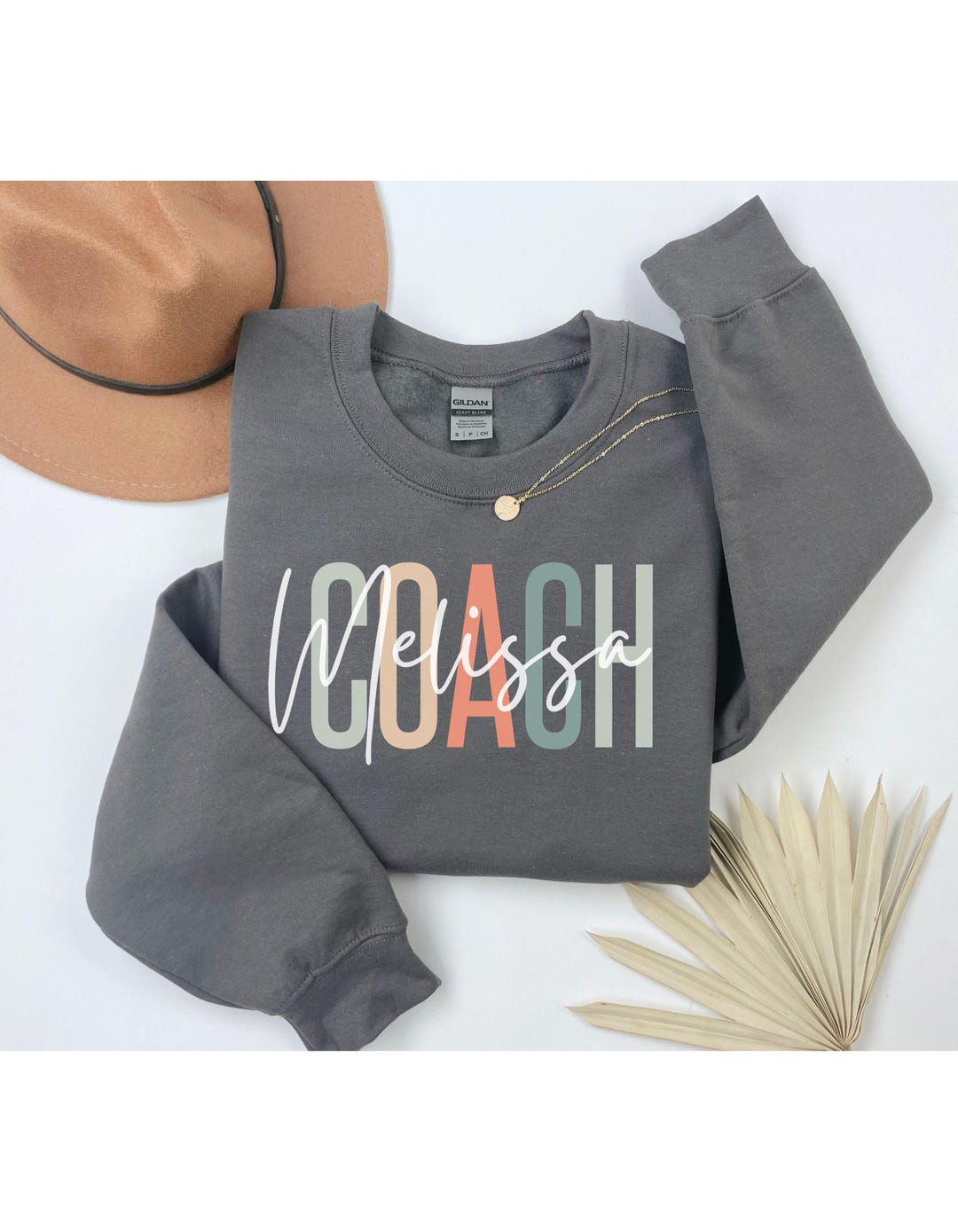 Coach Name Crewneck Personalized, Coaching Sweatshirt, Custom Coach ...