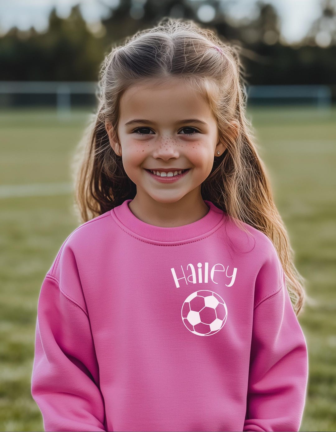 Soccer Girl Sweatshirt, Soccer Lover Crewneck, Competitive Girls Soccer ...