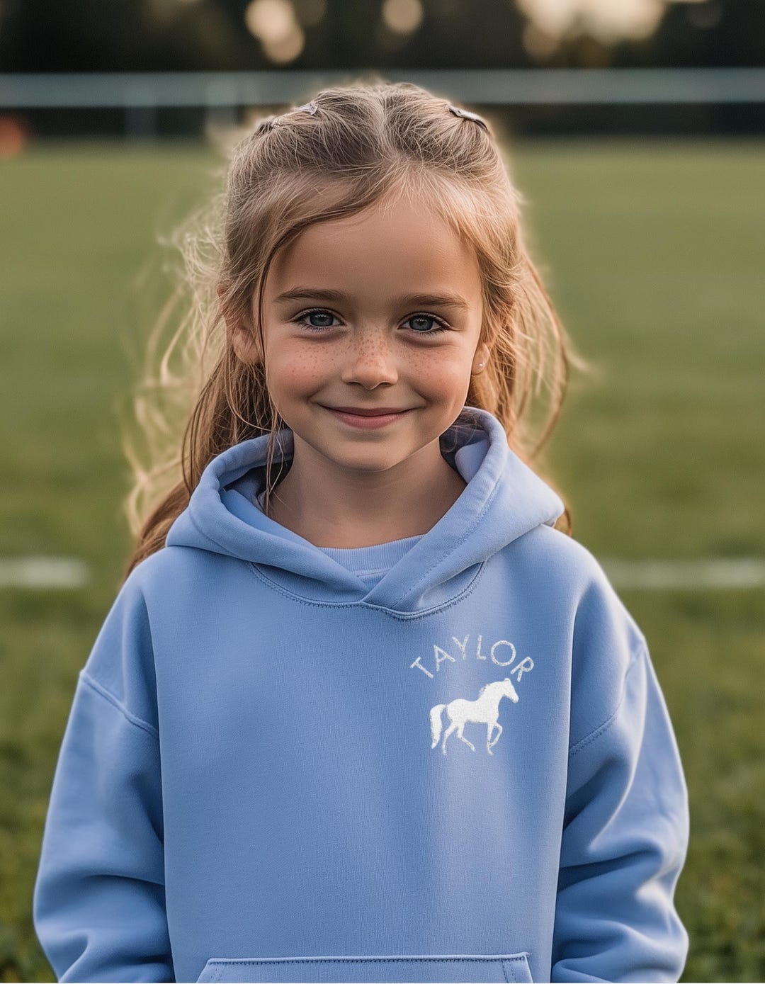 Embroidered Horse Lover Hoodie, Girls Horse Sweatshirt, Horseback Rider ...