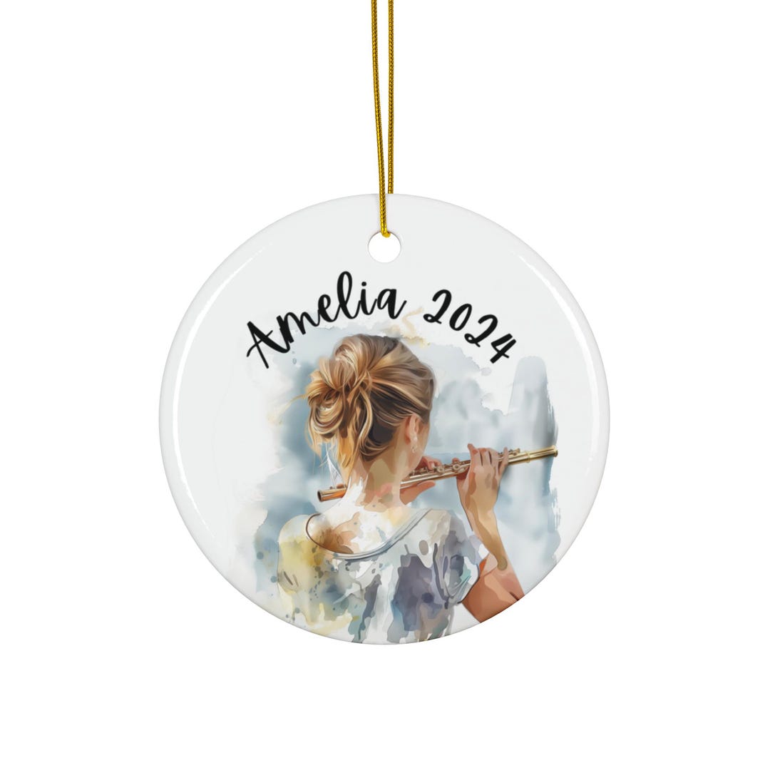 Personalized Flute Ornament, Custom Flute Player Gift, Flute Lover ...