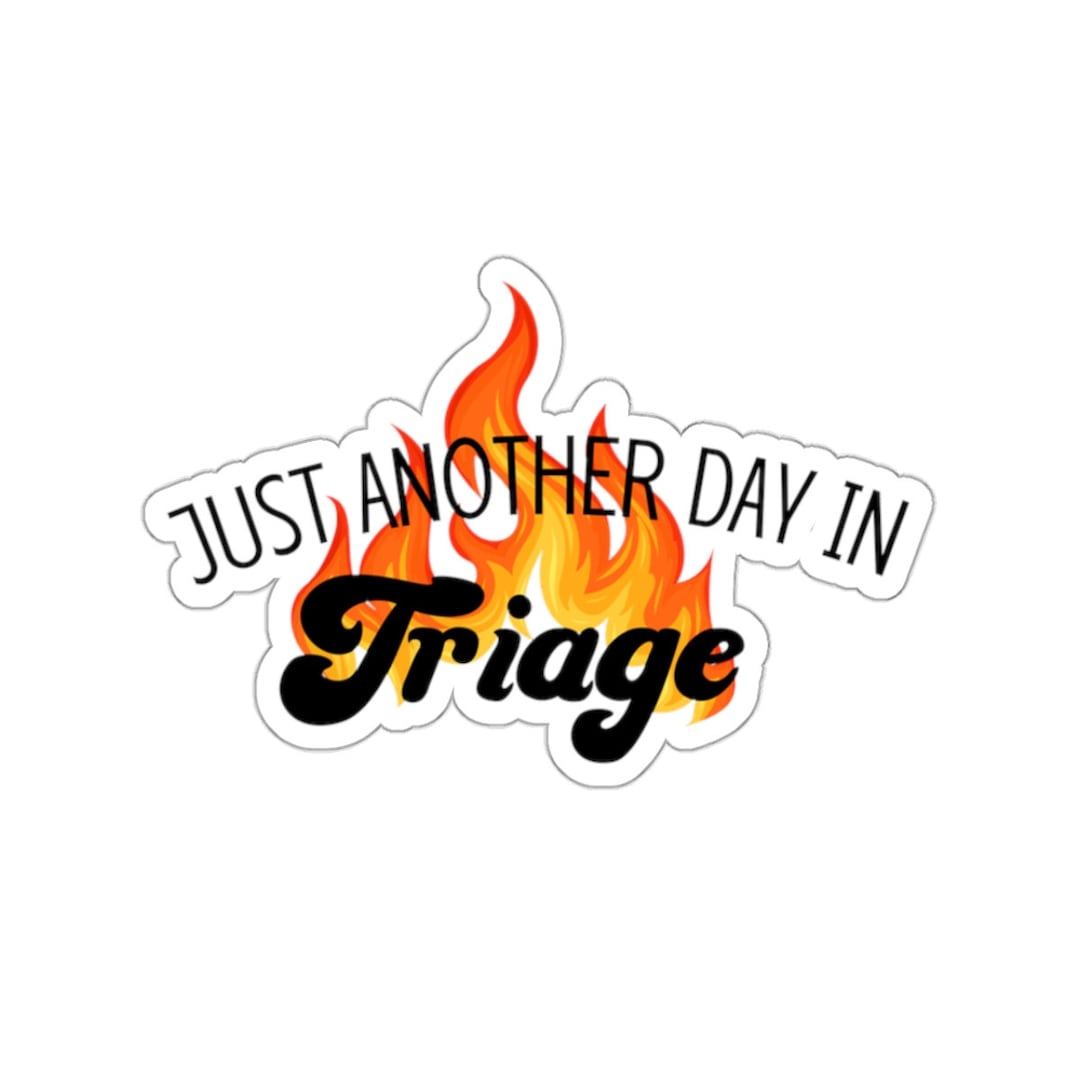 Nursing Sticker, Just Another Day in Triage Sticker, Funny Nurse ...