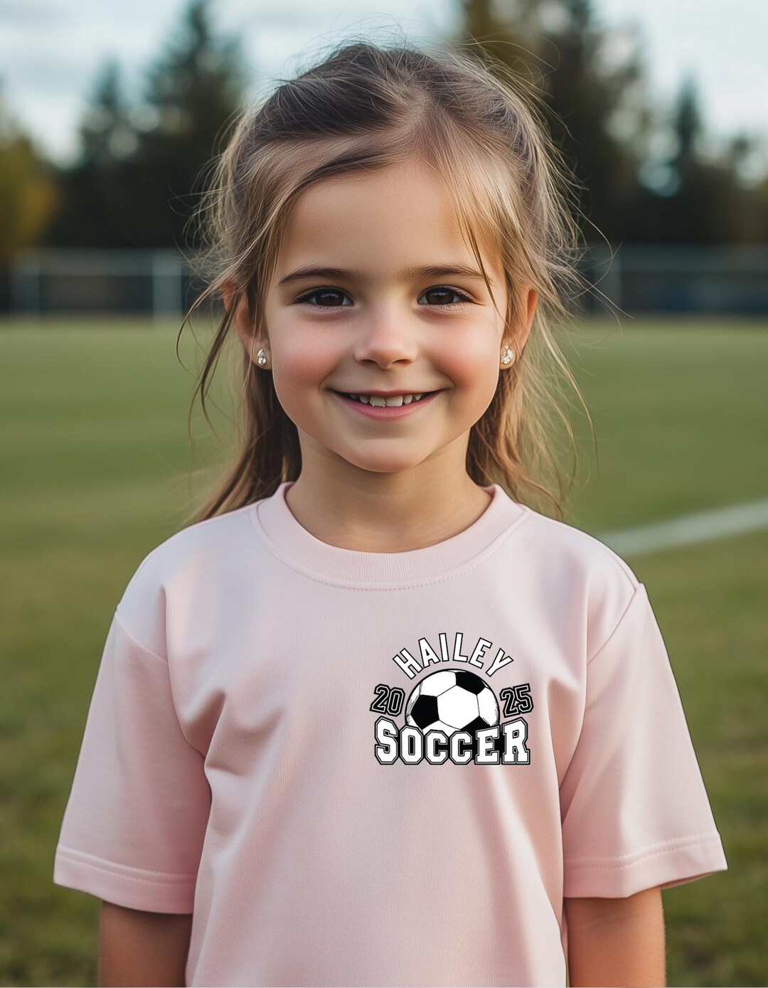 Soccer Girl Shirt, Personalized Soccer Tee, Girls Soccer Tshirt, Soccer ...