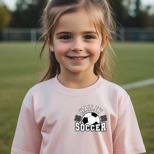 Soccer Girl Shirt, Personalized Soccer Tee, Girls Soccer Tshirt, Soccer ...