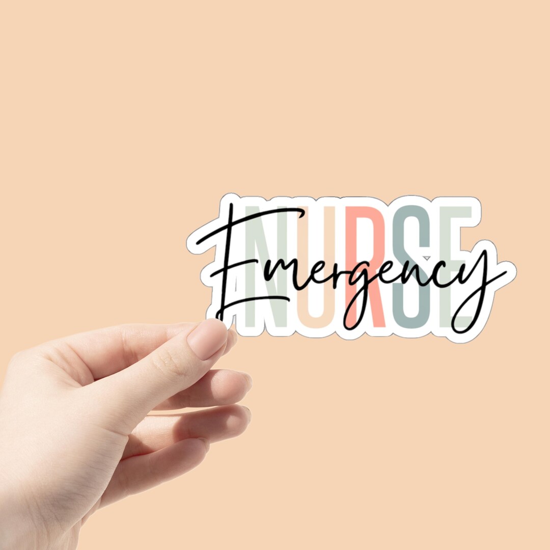 Emergency Nurse Sticker, Er Nurse Gift, Ed Nursing Stickers, Emergency ...