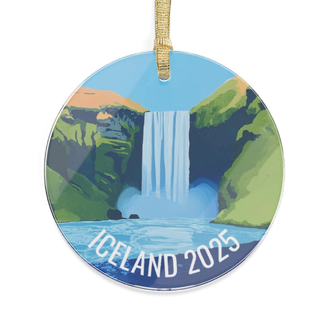 Iceland Ornament, Iceland Trip 2025 Ornament, Iceland Trip Reveal ...