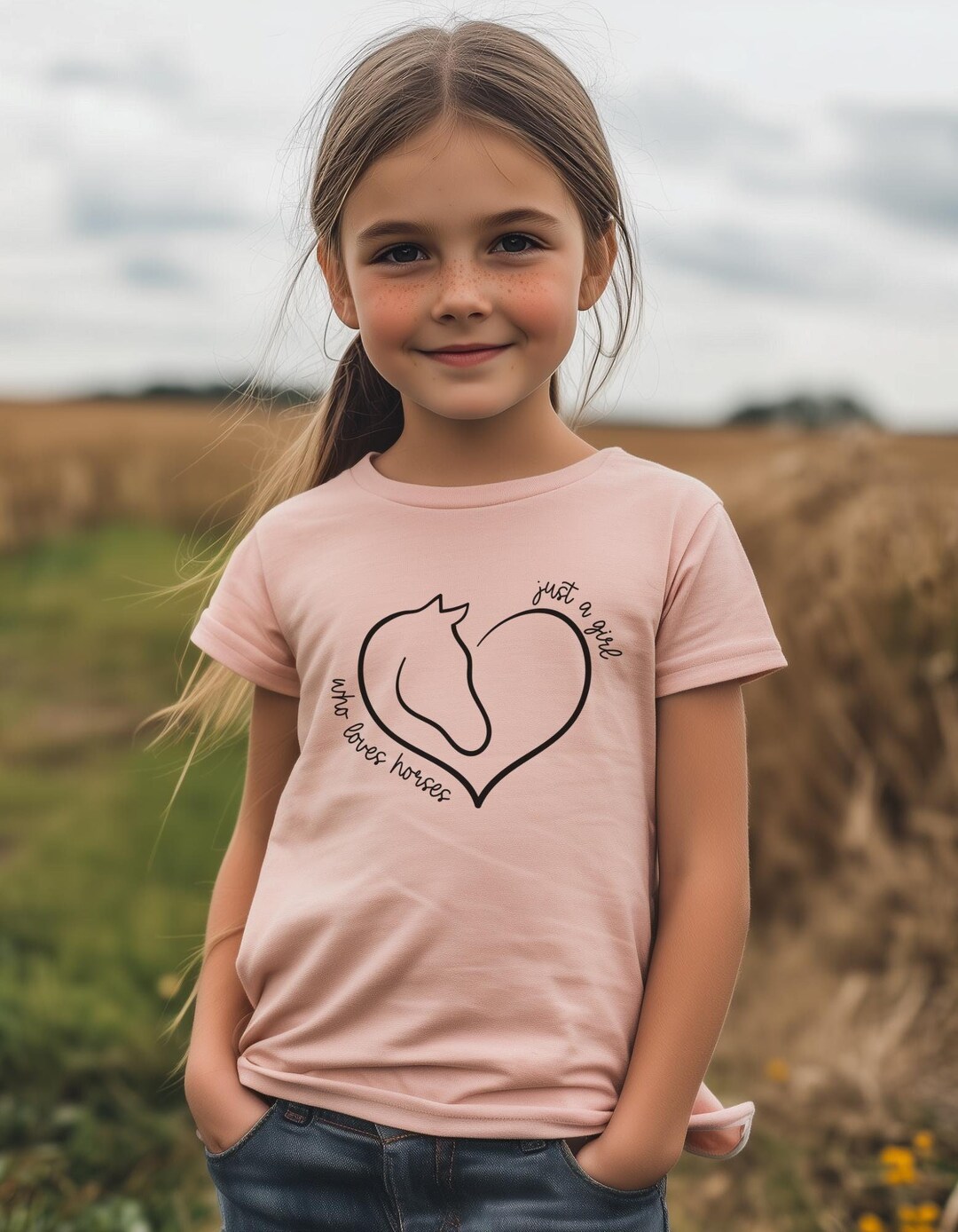 Girl Horse Tshirt, Equestrian Youth Tshirt, Horse Lover T Shirt Youth ...