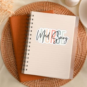 Med Surg Nurse Sticker, Med Surg Rn Sticker, Nurse Laptop Sticker ...