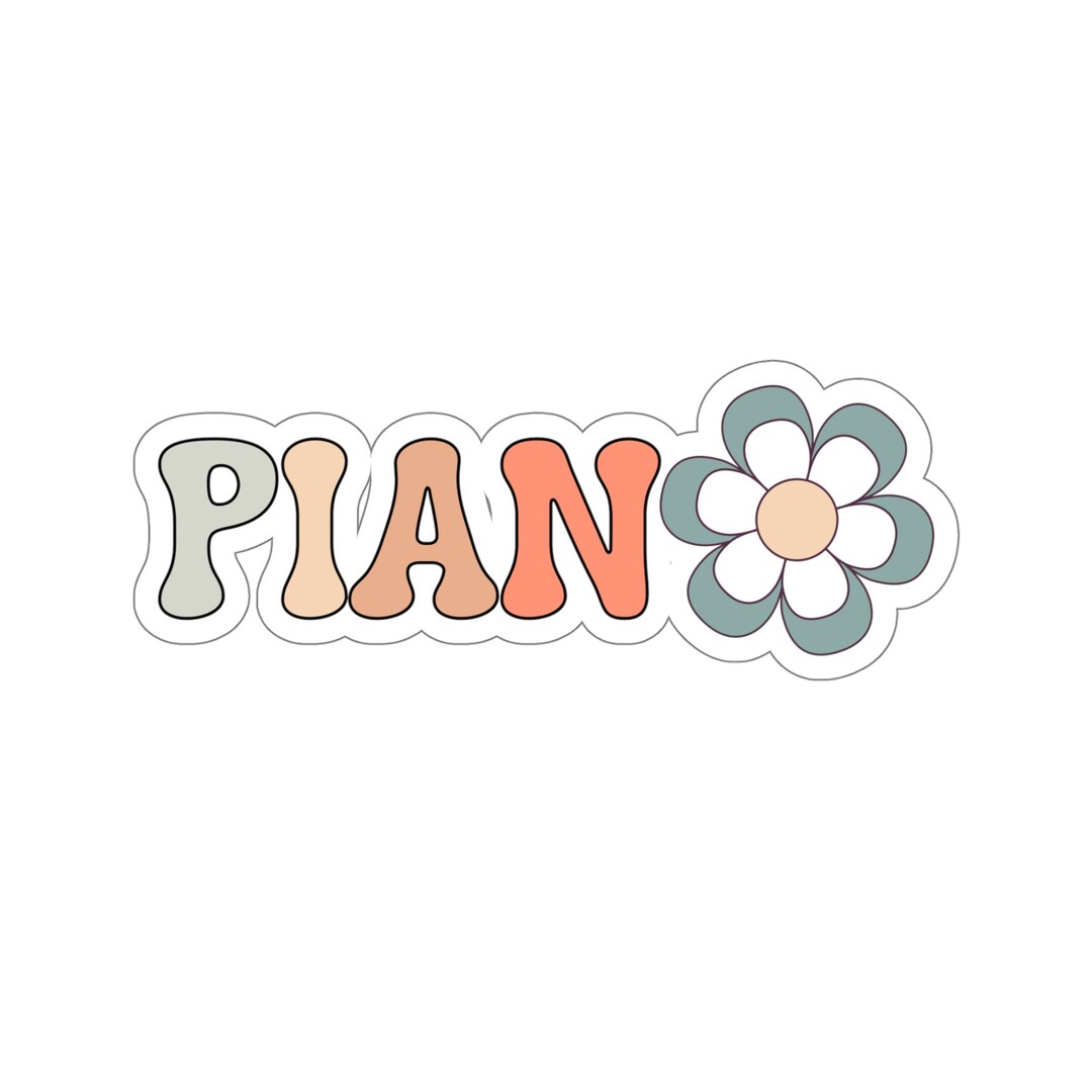 Piano Sticker, Pianist Gift, Piano Sticker Water Bottle, Piano Student ...