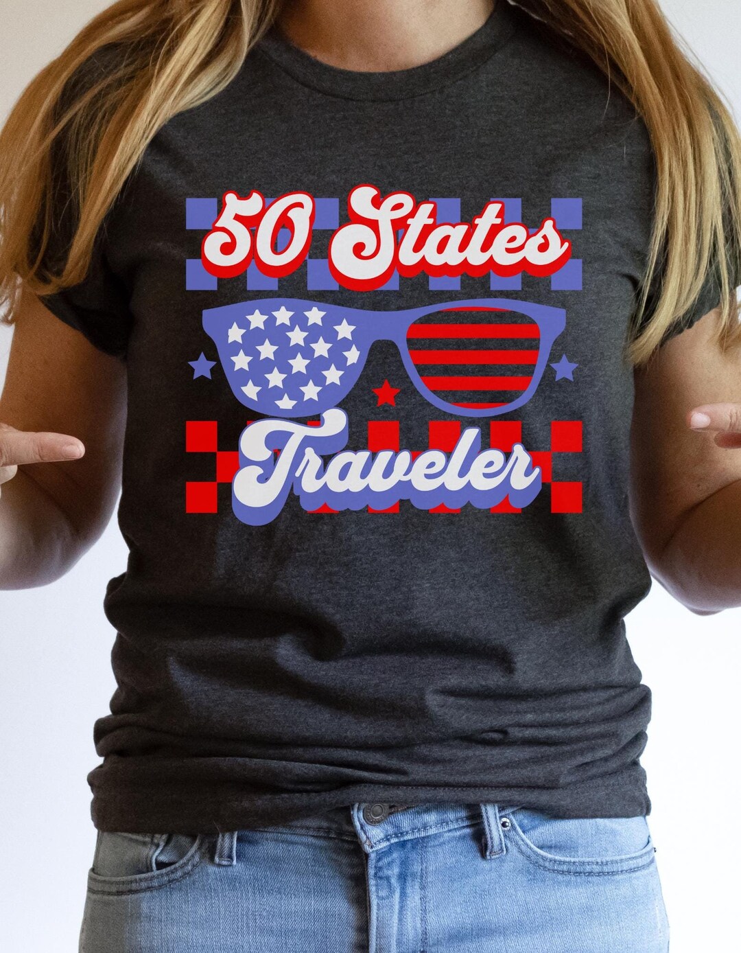 50 States Travel Club, Visited All 50 States, 50 States T Shirt, Gift ...