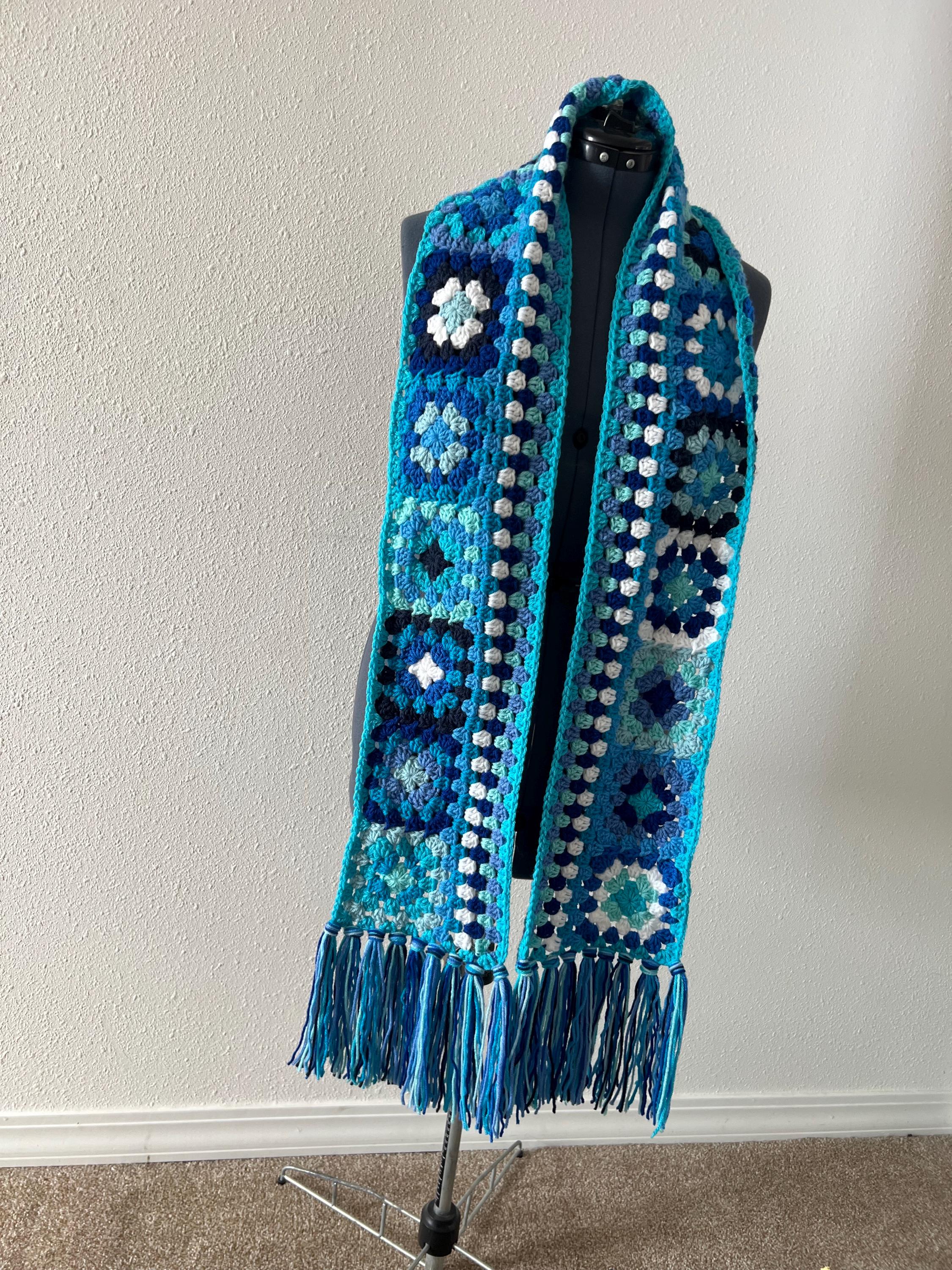 Granny Square Boho Crochet Scrap - Etsy