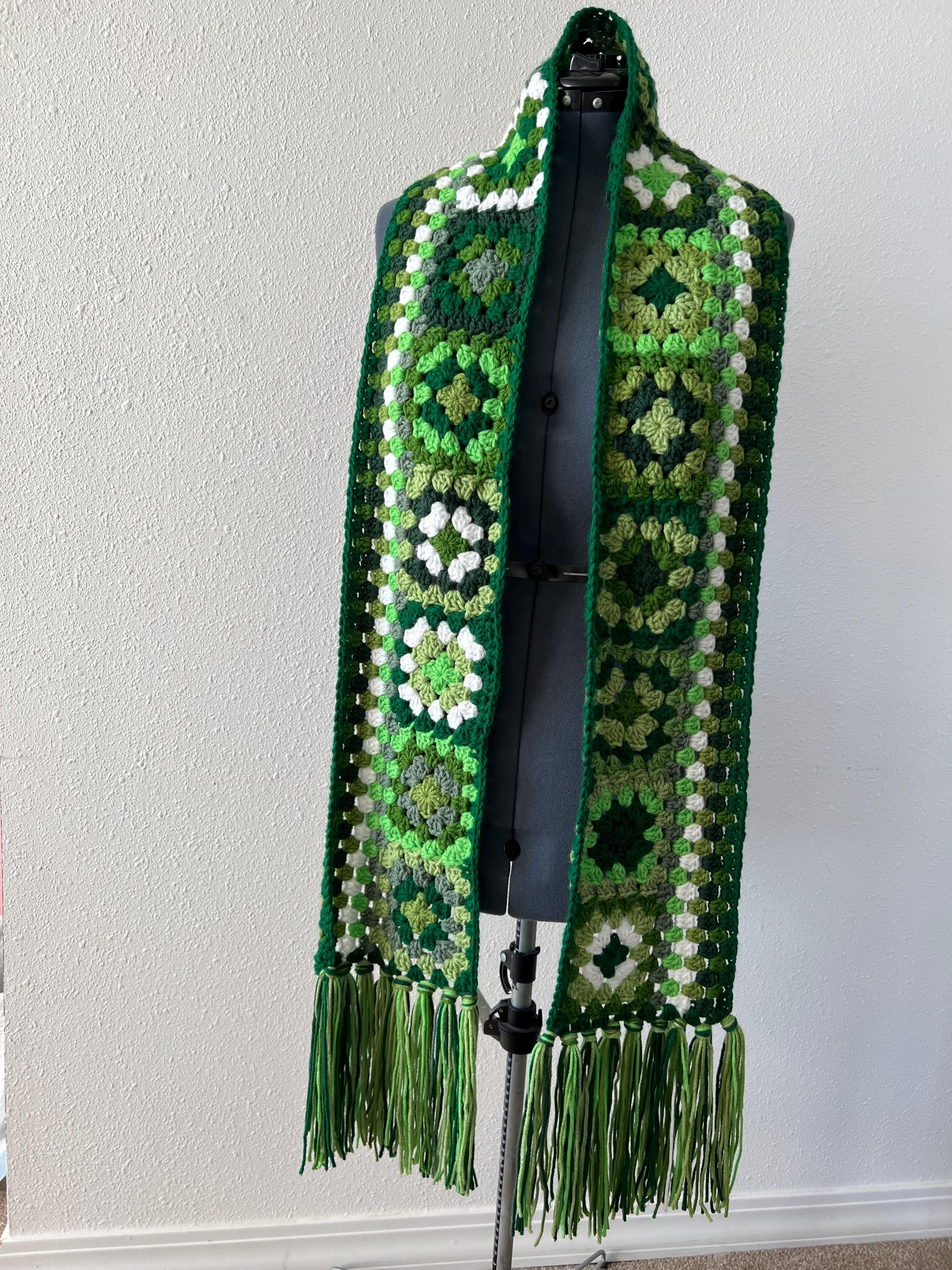 Granny Square Boho Crochet Scrap - Etsy