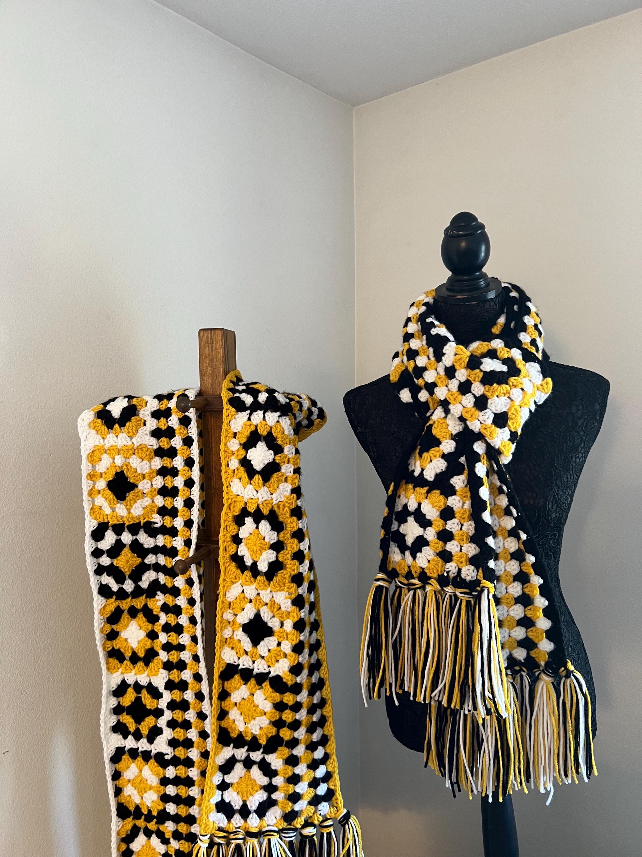 Granny Square Boho Crochet Scrap - Etsy