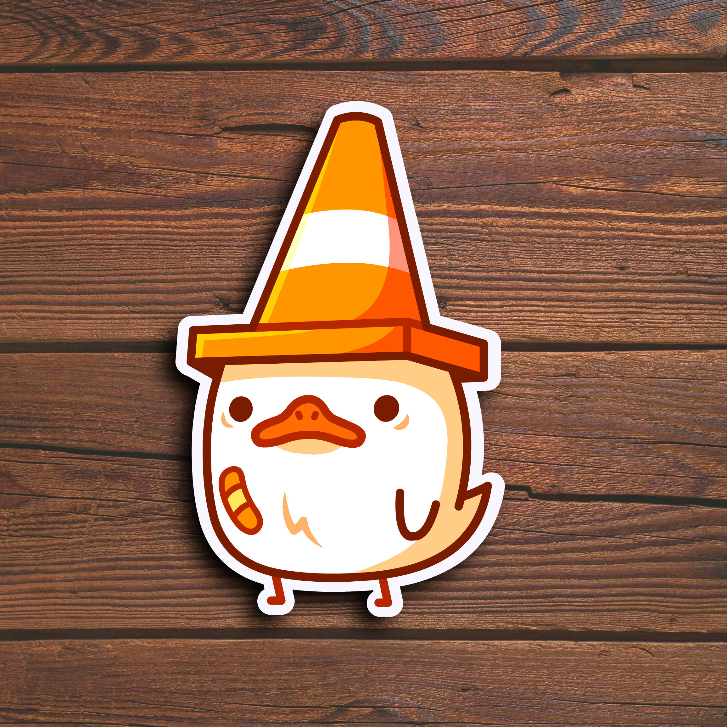 Silly Duck Sticker | Funny Duck Sticker, Laptop Sticker, Cute Sticker ...