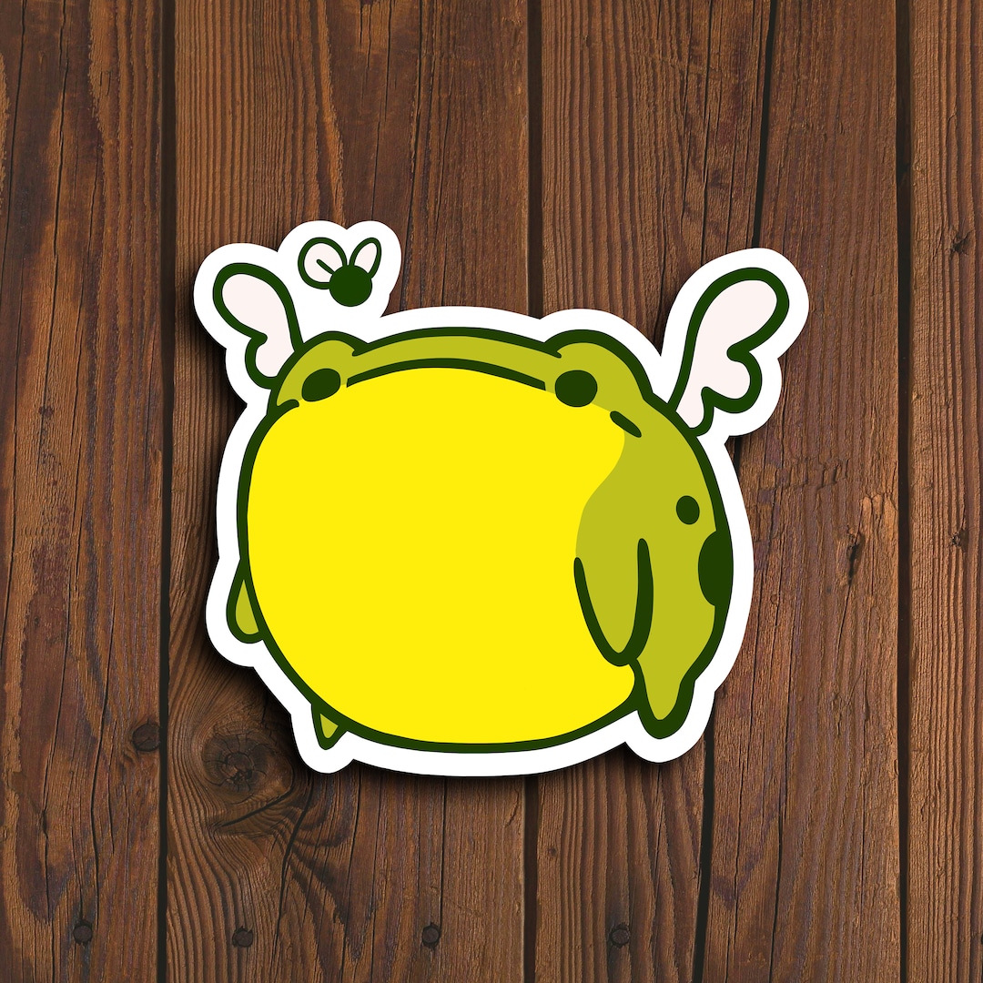 Angel Frog Sticker | Funny Frog Sticker, Frog Sticker, Cute Sticker - Etsy