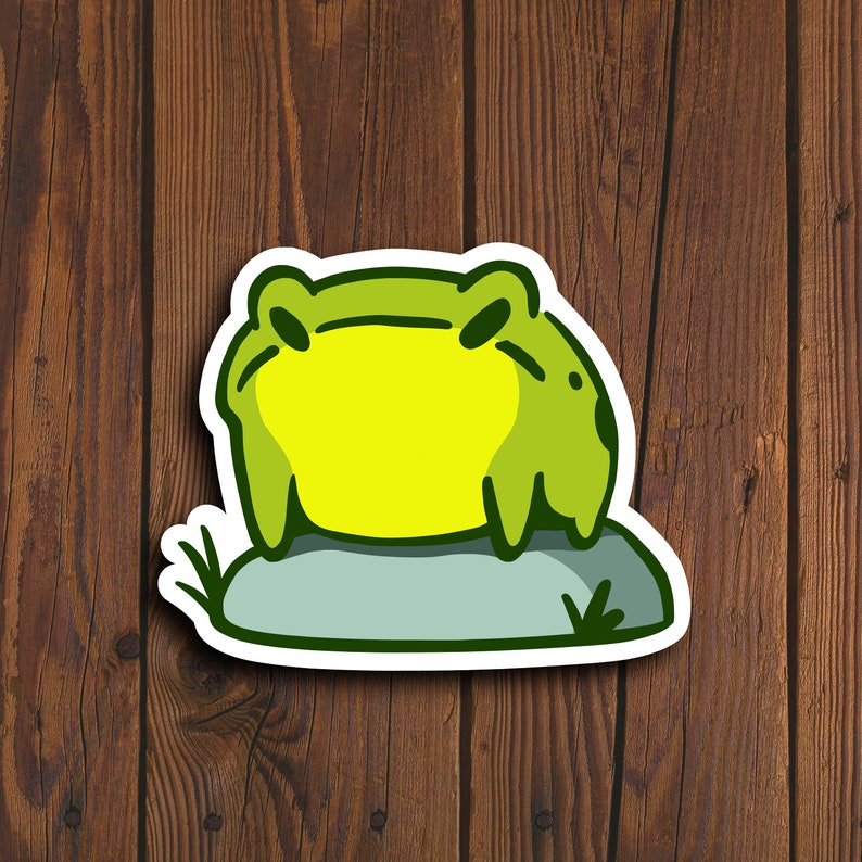 Angry Frog Sticker: Funny Vinyl Decal - Etsy
