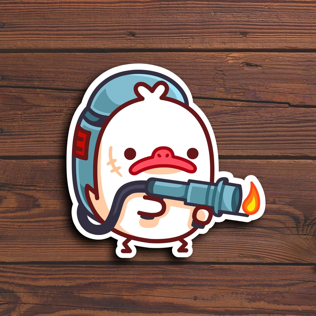 Duck Arson Stickers, Small Duck Sticker, Cute Sticker, Kawaii Stickers ...