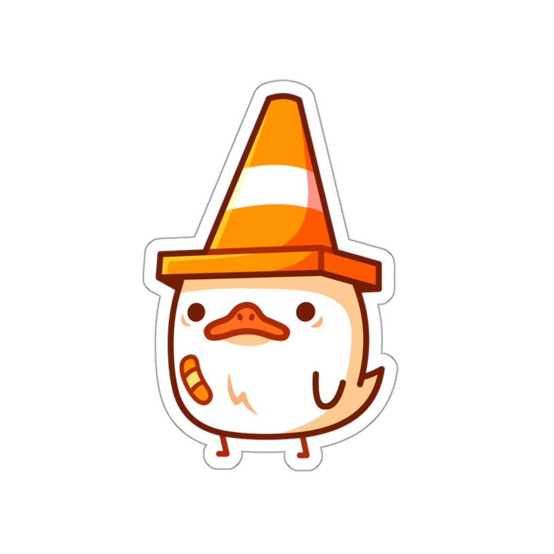 Silly Duck Sticker | Funny Duck Sticker, Laptop Sticker, Cute Sticker ...