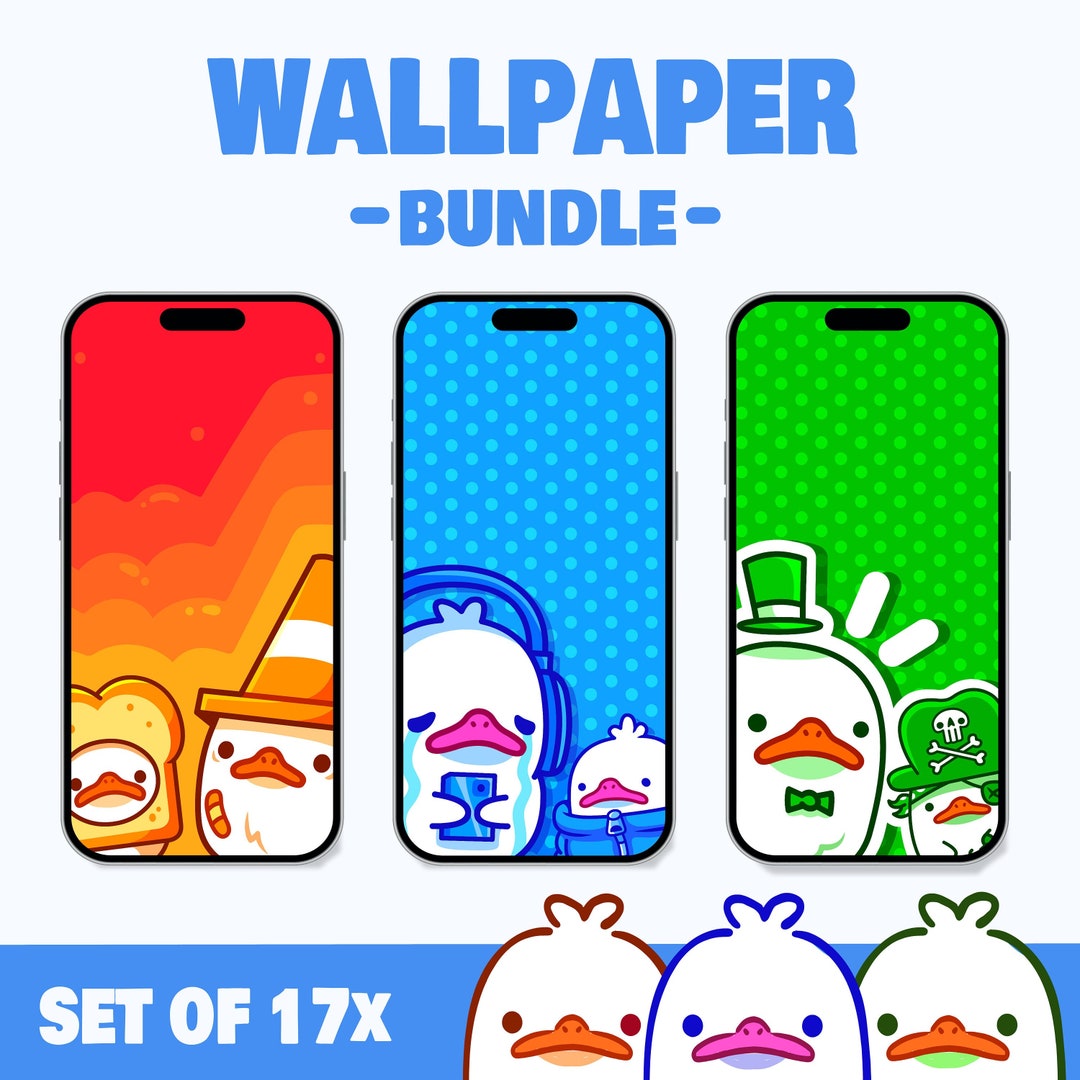 Wallpaper Bundle Ducks | Phone Wallpaper | Cute Phone Background | Duck ...