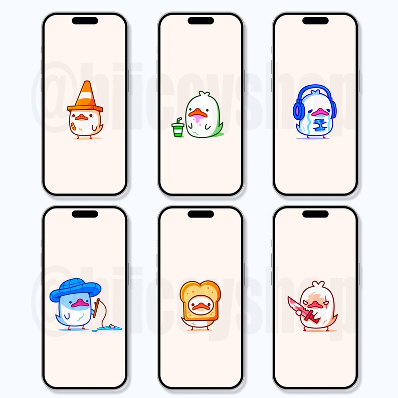 Wallpaper Bundle Ducks | Phone Wallpaper | Cute Phone Background | Duck ...