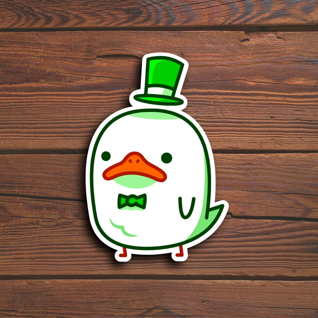 Fancy Duck Sticker | Funny Duck Sticker, Laptop Sticker, Cute Sticker ...