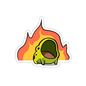 Arson Frog Sticker: Funny Glossy Vinyl Decal - Etsy