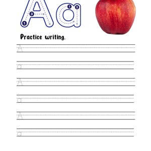 Alphabet Writing Booklet - Etsy