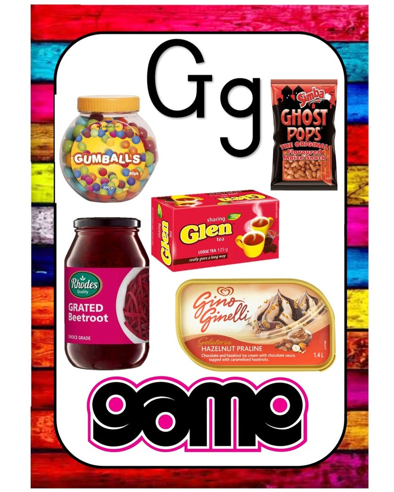 Alphabet Posters. South African Products. A to Z. - Etsy