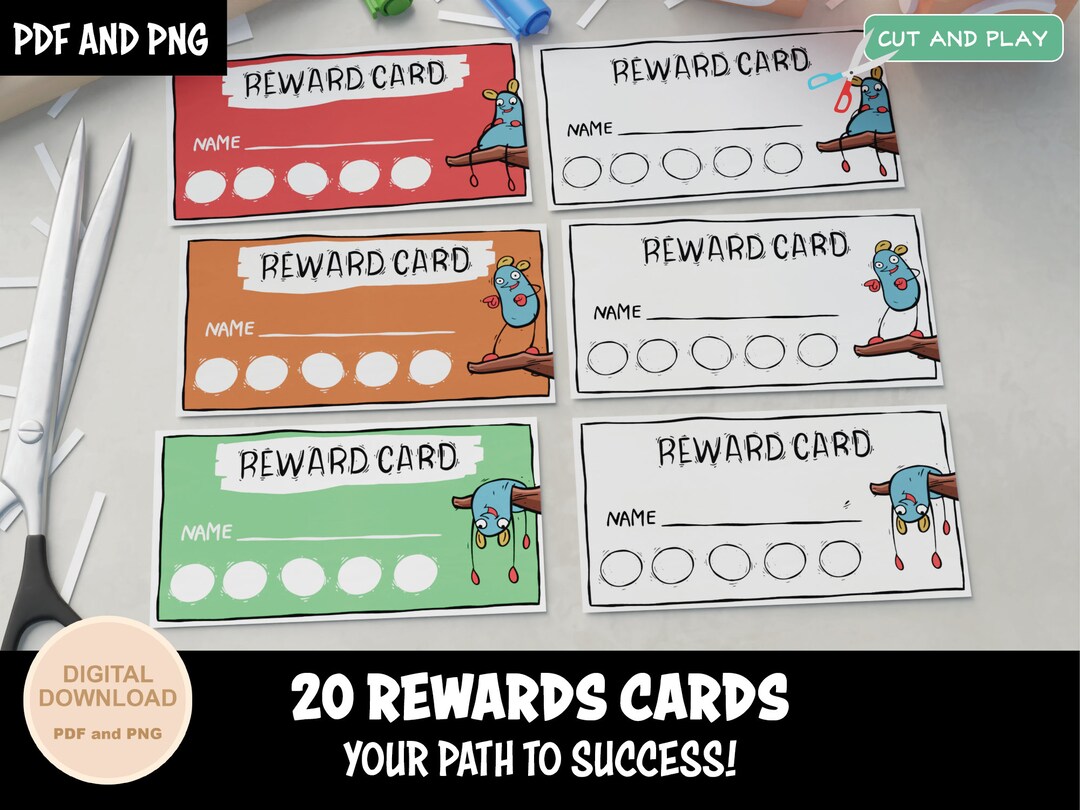 Kids Enchanted Task Tracker Goal and Behavior Reward Cards - Etsy