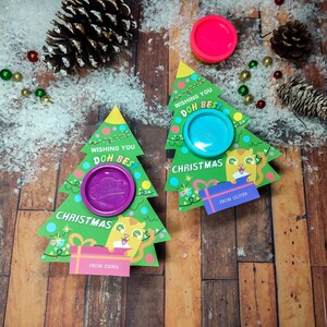 Christmas Play-doh Holder, Cute Christmas Tree, Printable Non-candy ...