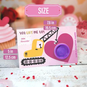 Editable Play-doh Truck Valentine's Holder, Non-candy Classroom Gift ...