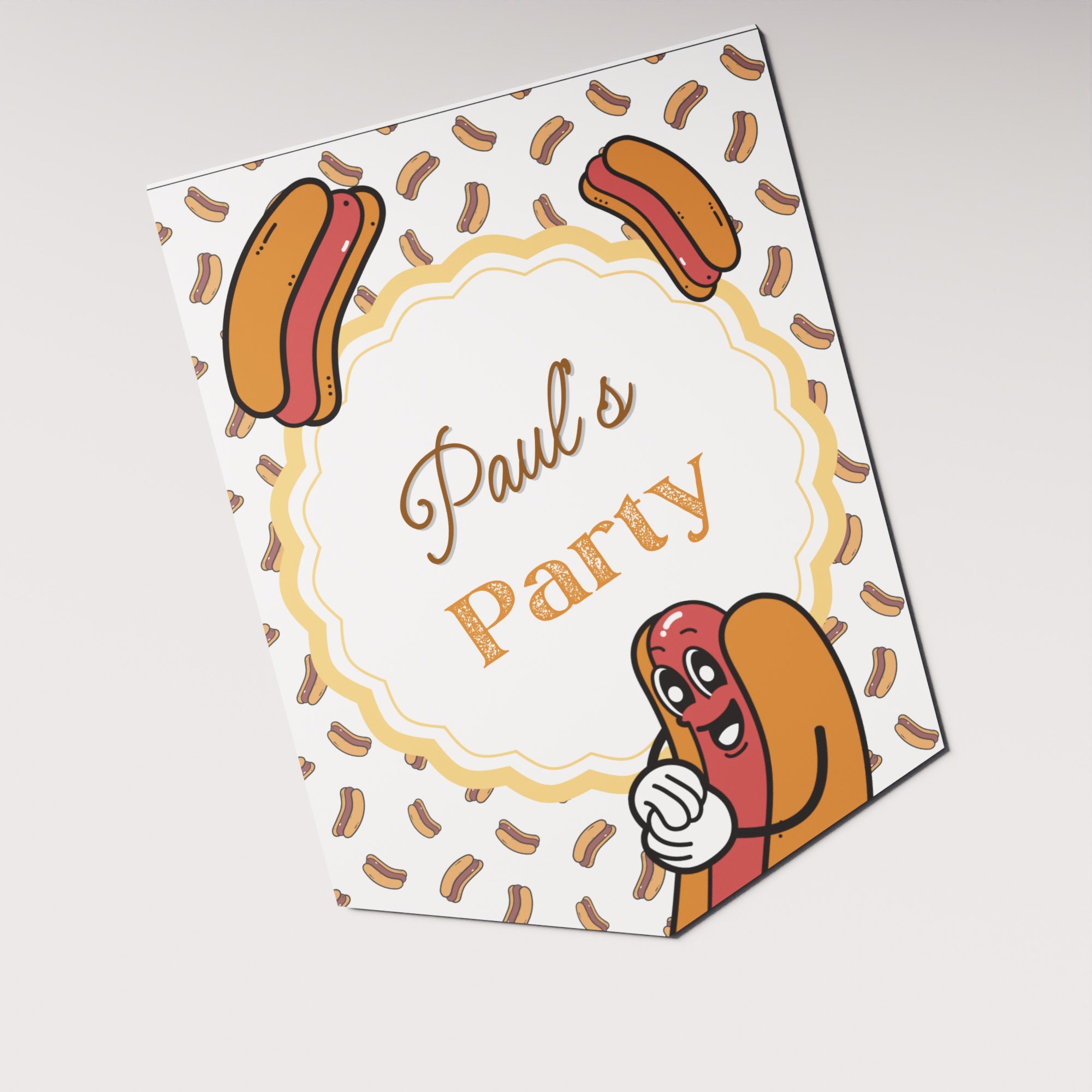 Banner Happy Birthday, Party First Birthday, Hot Dog Birthday, BBQ ...