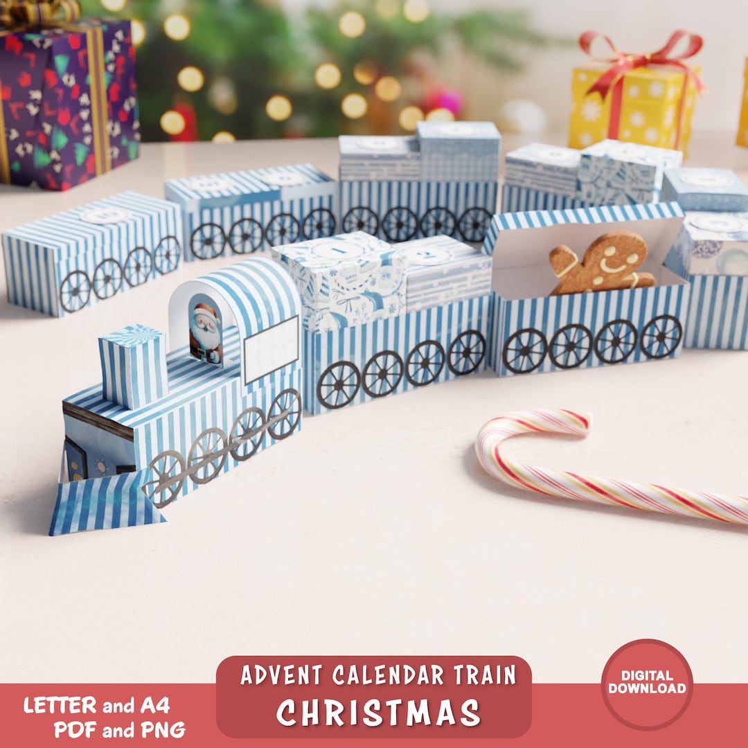 Printable Set Train DIY Locomotive and Wagons Train Printable ...