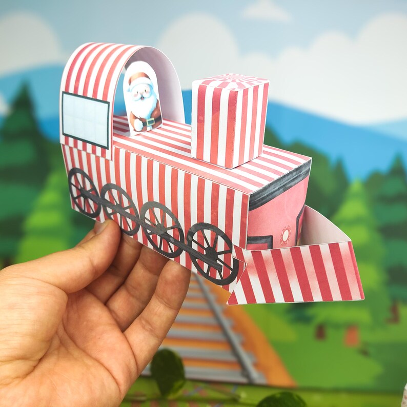 Printable Set Train DIY Locomotive and Wagons Train Printable ...