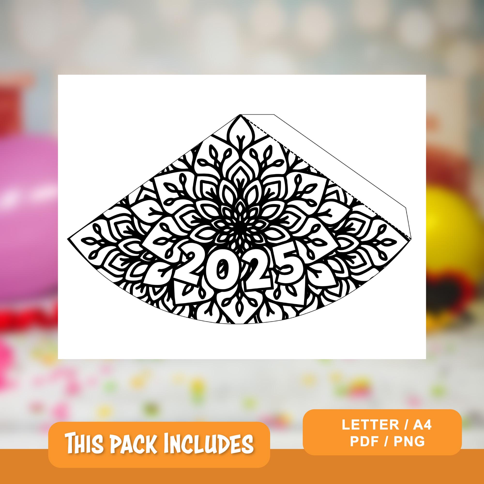 Coloring DIY Kids New Year's Eve Party Hat Printable Craft for ...