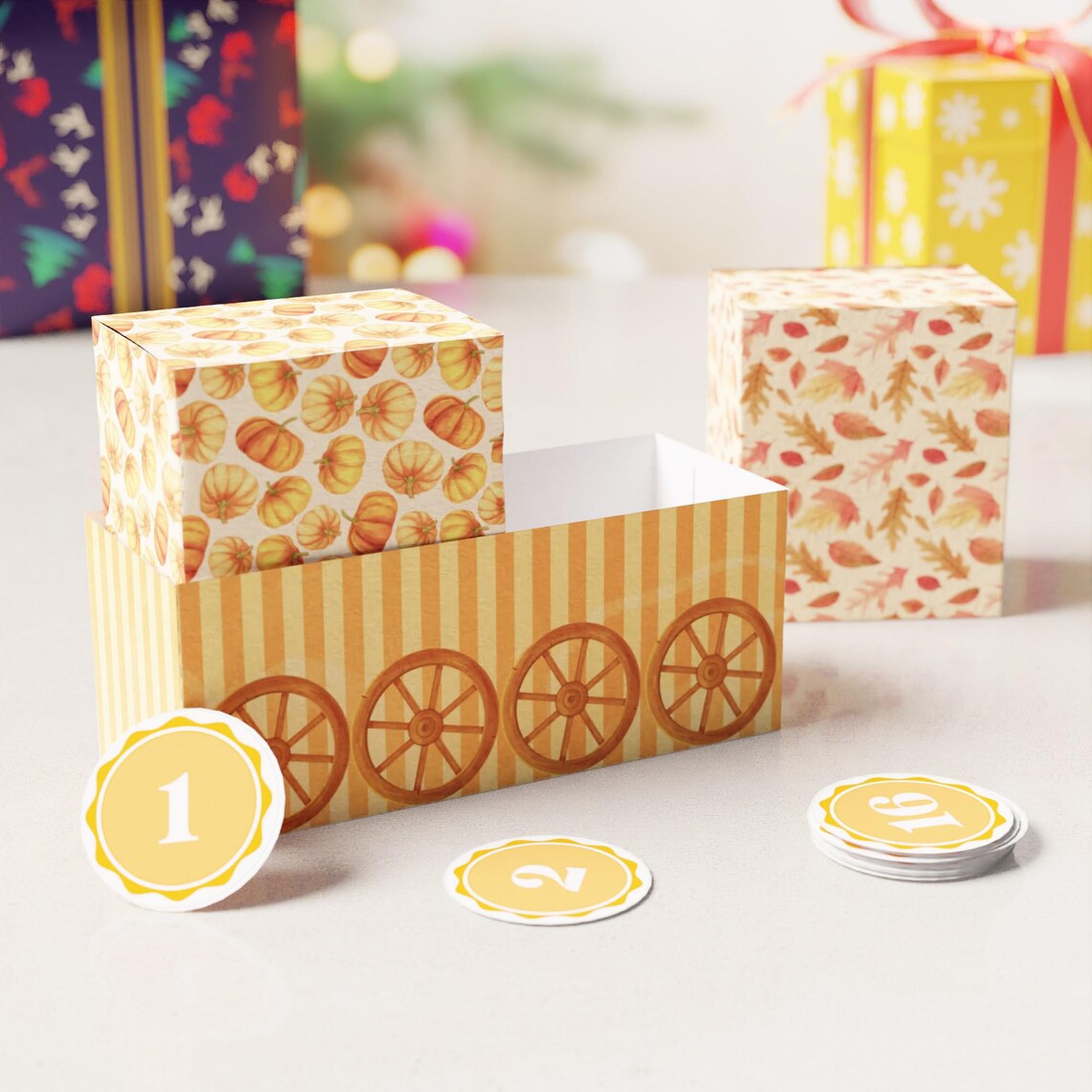 Printable Set Train - DIY Locomotive and Wagons - Train Printable ...