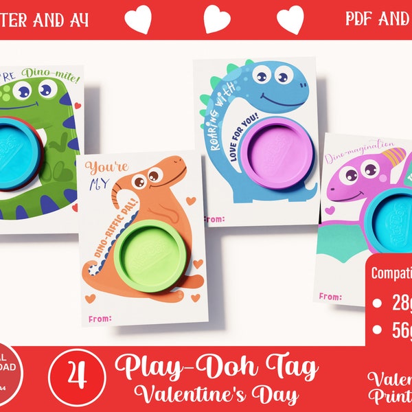 Play Doh Valentine - Etsy