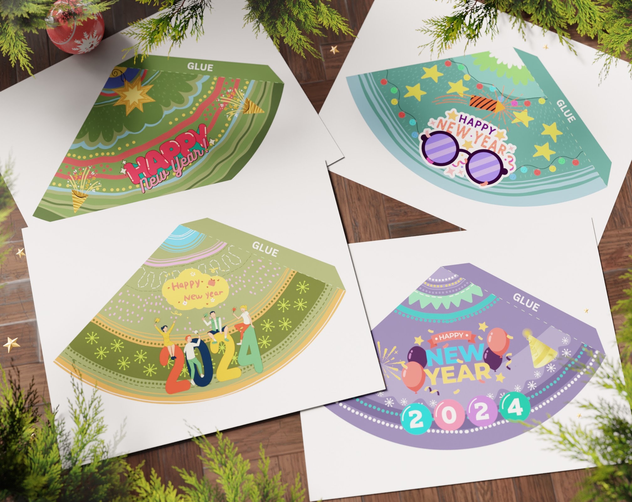 Celebrate in Style With Printable Kids New Year's Eve Party Hats ...