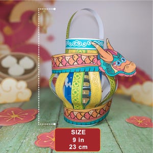 Printable Chinese New Year Paper Lantern Craft Kit, DIY Lantern for ...