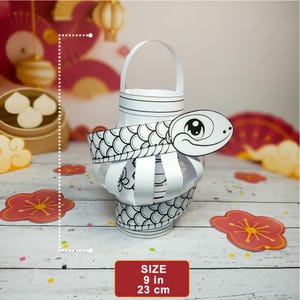 Coloring Chinese New Year Paper Lantern Craft Kit, Printable DIY ...