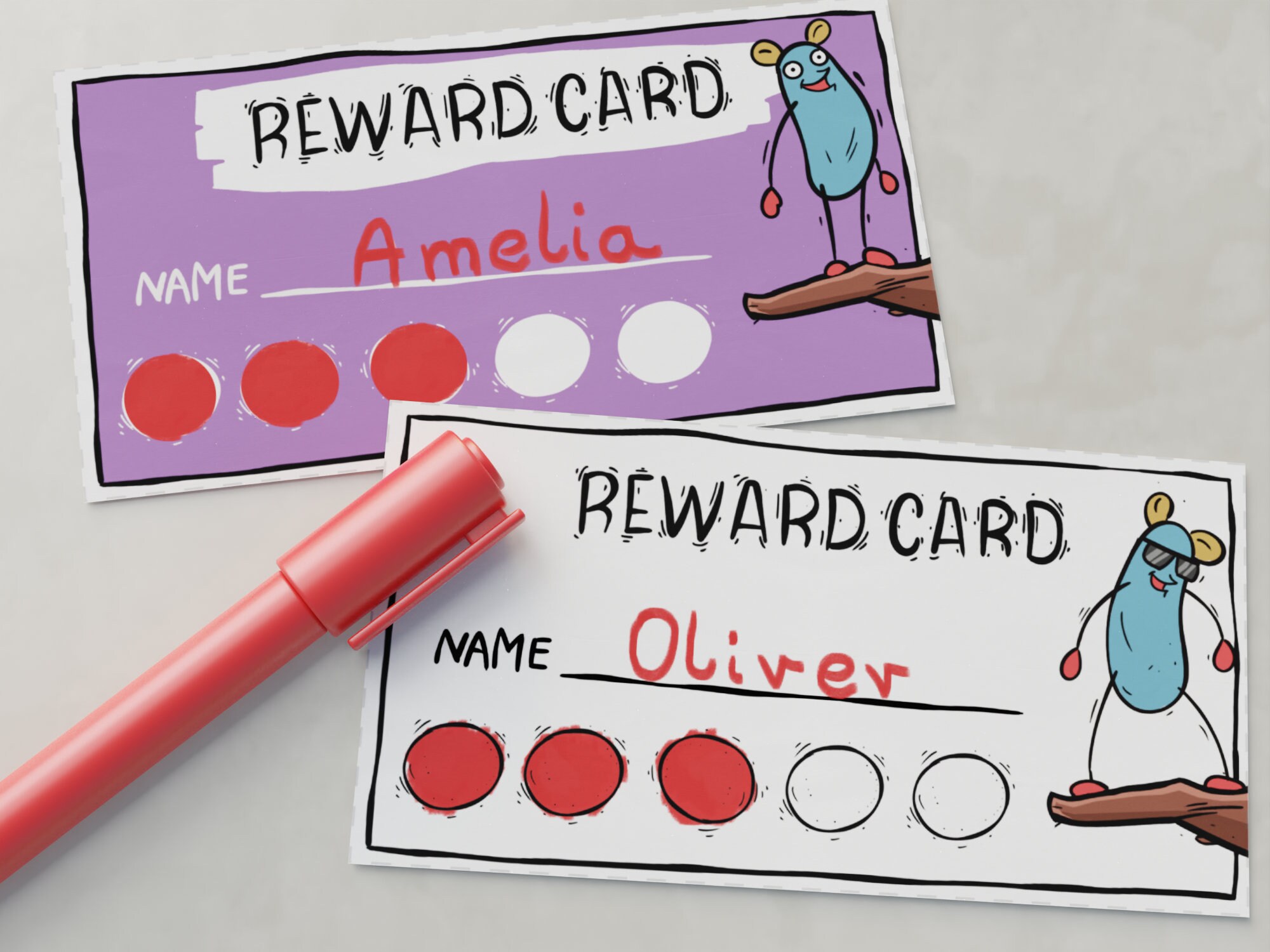 Kids Enchanted Task Tracker Goal and Behavior Reward Cards - Etsy