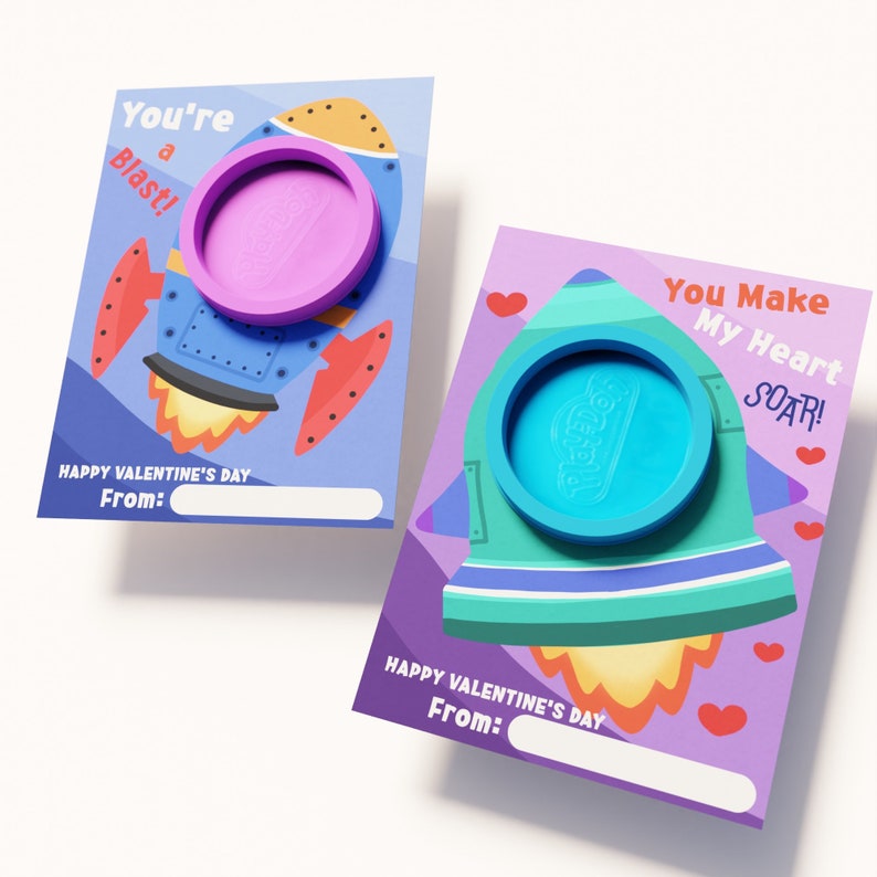 Fun Dough Valentines: Play-doh Gift Cards for Boys, Exciting Play-doh ...