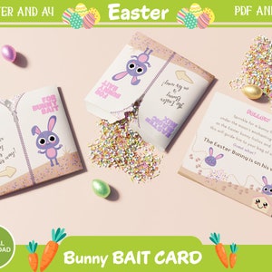 Bunny Bait Card, Adorable Easter Card for DIY Magic and Sweet Surprises ...