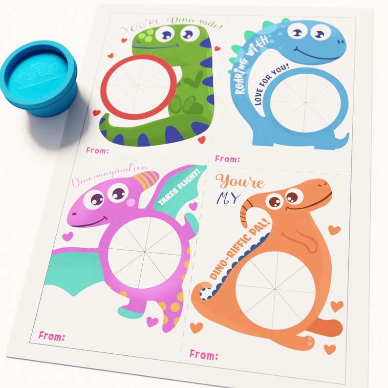Fun Dough Valentines: Play-doh Gift Cards for Boys, Exciting Play-doh ...