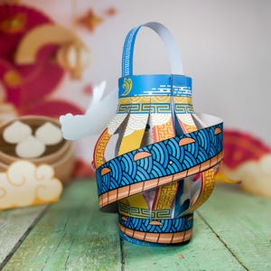Printable Chinese New Year Paper Lantern Craft Kit, DIY Lantern for ...