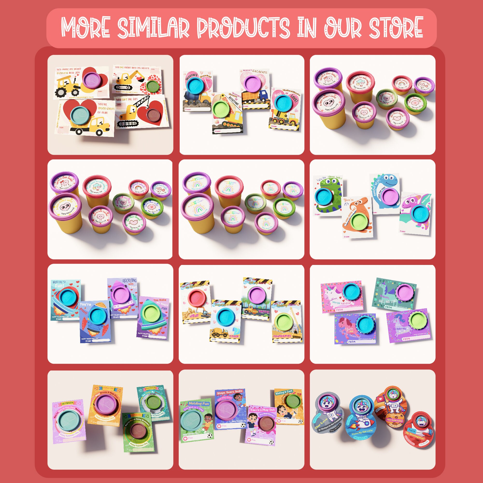 Play-doh Valentine's Day Tags, Craft Heartfelt Moments With Play-doh ...