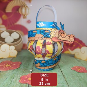 Printable Chinese New Year Paper Lantern Craft Kit, DIY Lantern for ...