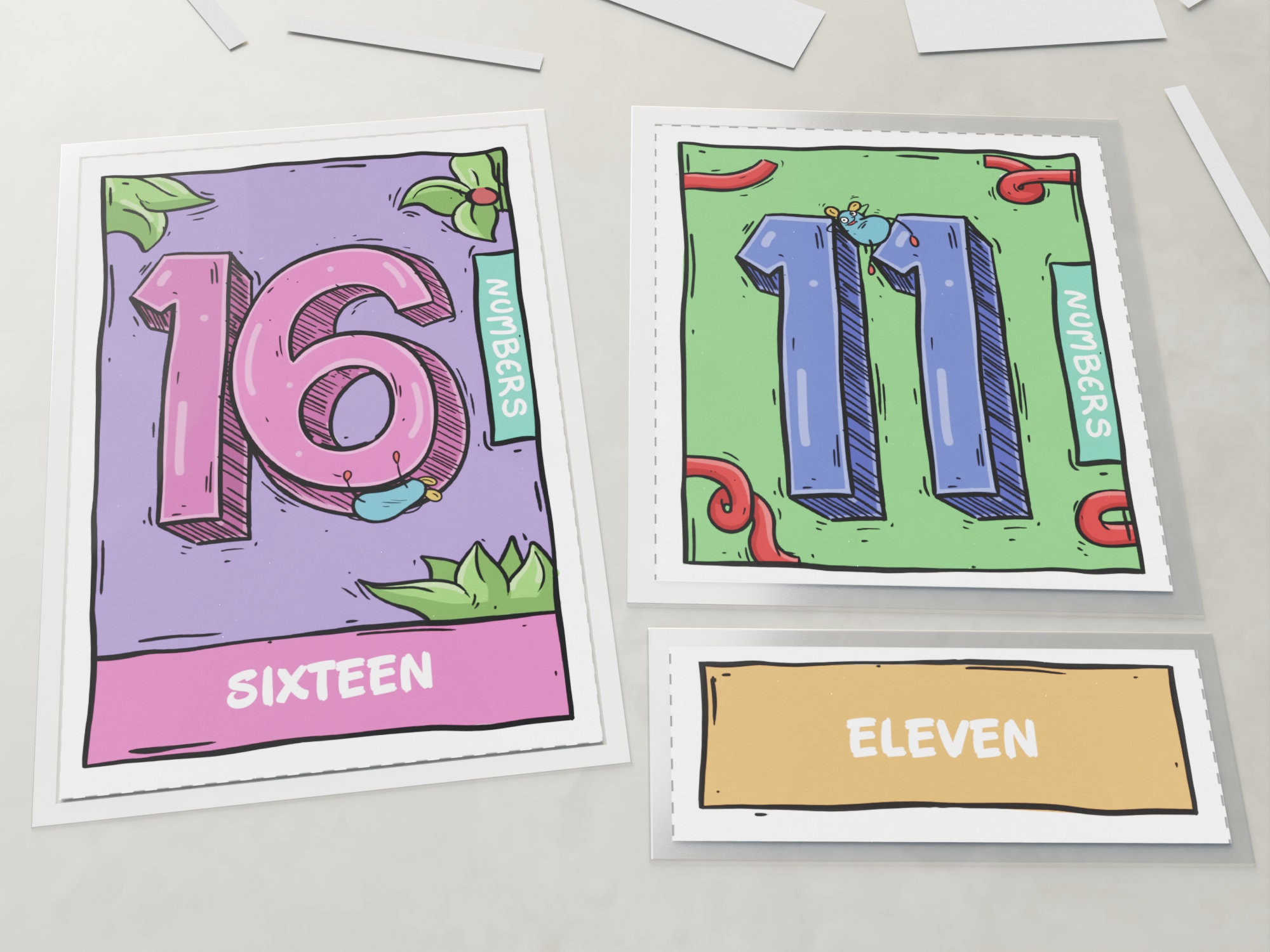 Printable Preschool Flashcards Numbers 1-30 Vibrant Colors - Etsy