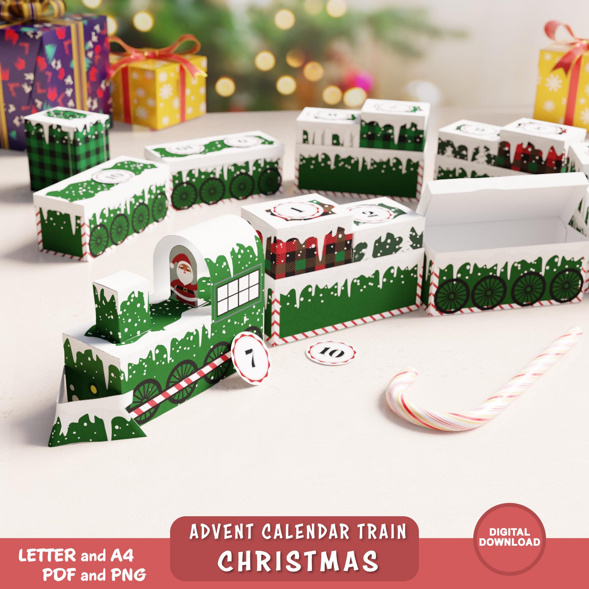 Printable Set Train DIY Locomotive and Wagons Train Printable ...